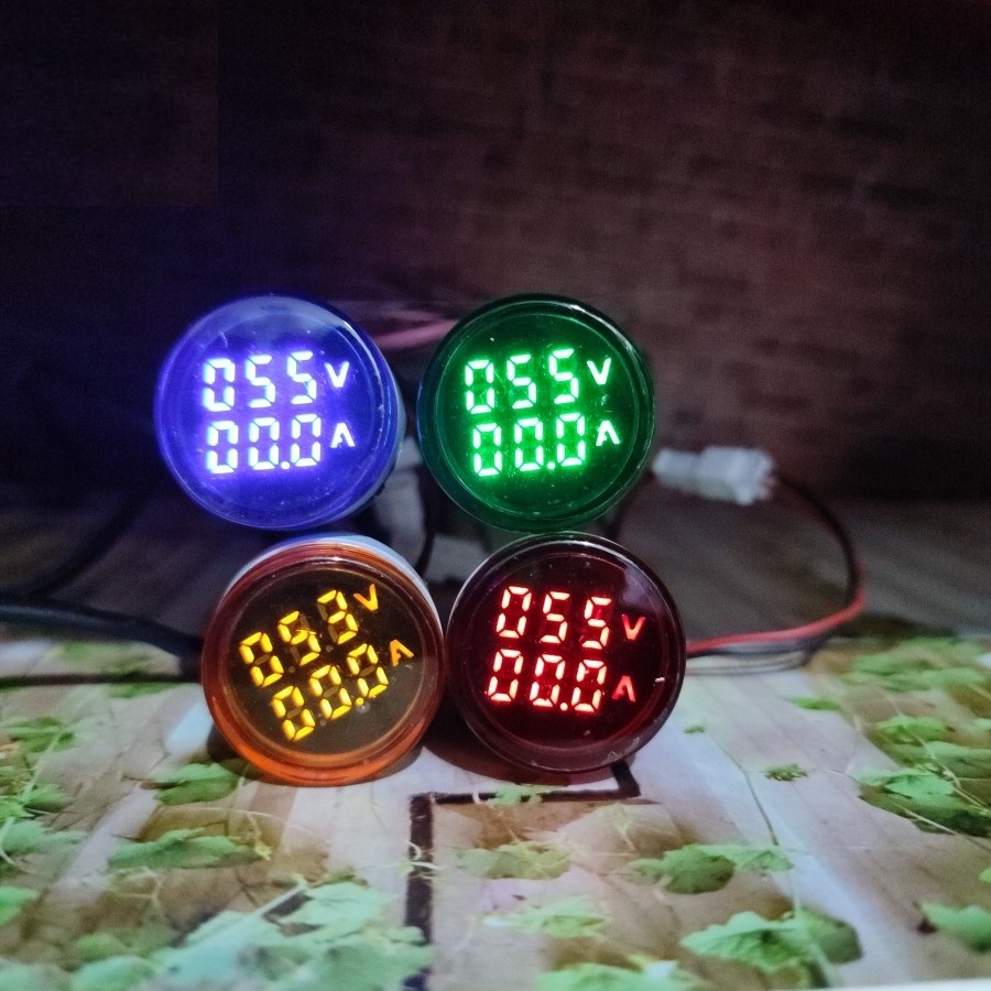 Jual Pilot lamp lampu indikator panel voltmeter amperemeter volt ampere ...
