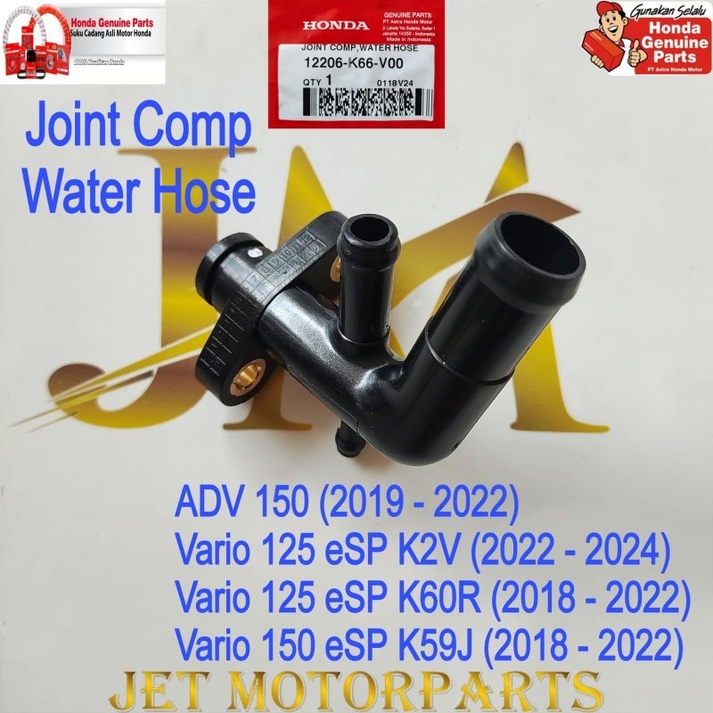 Jual 12206K66V00 Joint Comp Water Hose Sambungan Selang Radiator Pompa Air Waterpump ADV 150 ...