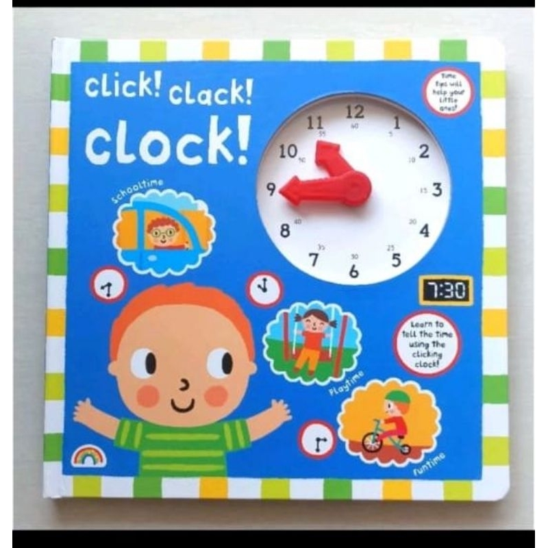 Jual Click Clack Clock Buku Anak Tentang Jam | Shopee Indonesia