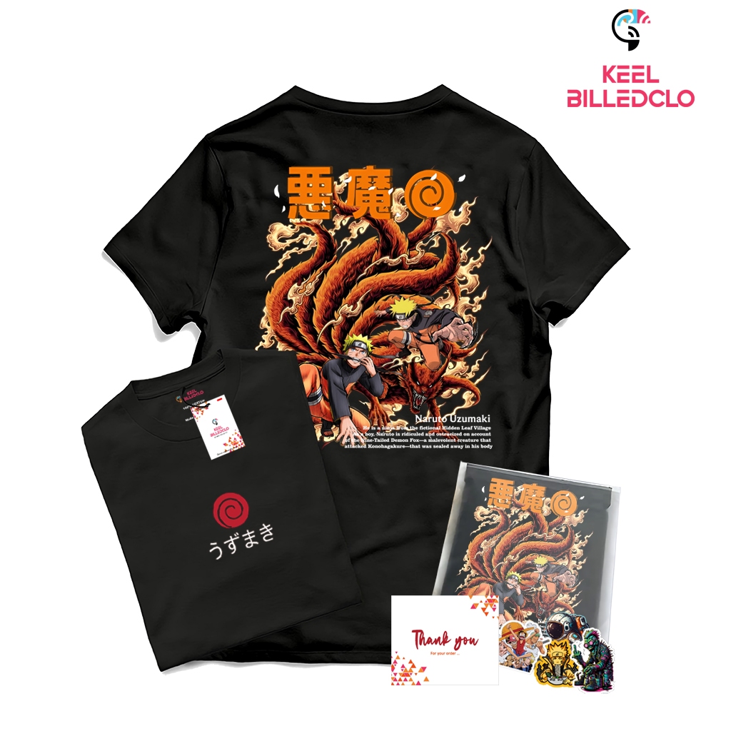 Jual KEEL BILLEDCLO - Kaos distro hitam ANIME 24s NARUTO - SASUKE ...