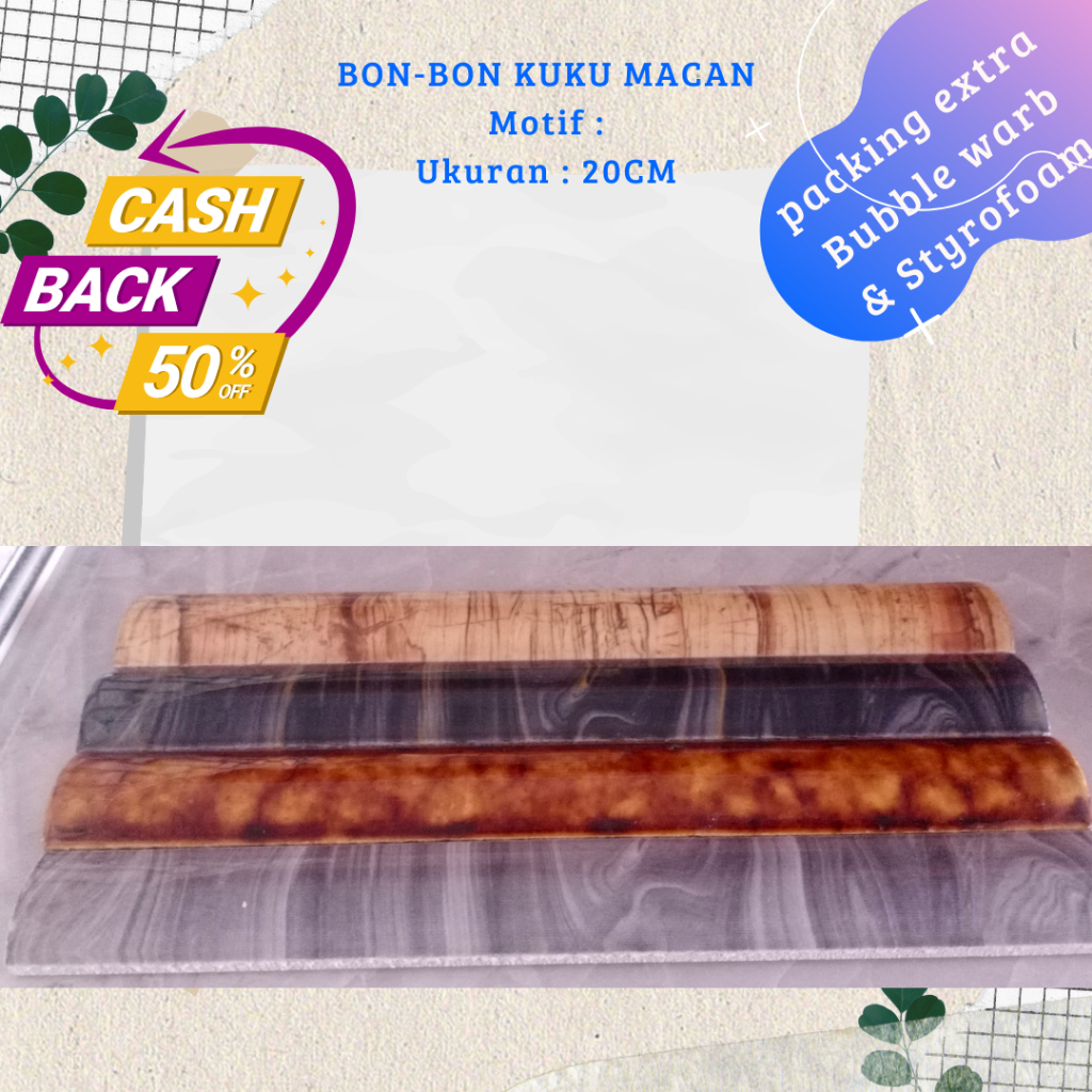 Jual list plant bon-bon kukumacan 20 cm / list plat keramik bon-bon ...