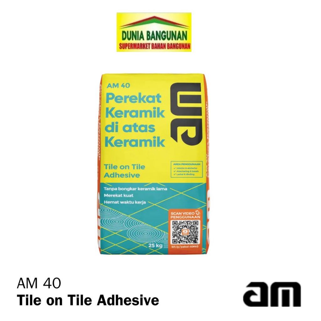 Jual Semen AM 40 Perekat Keramik Di Atas Keramik 25 Kg | Shopee Indonesia