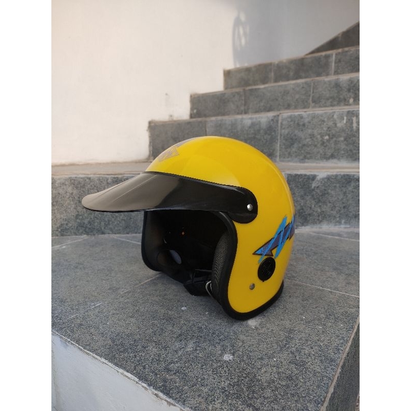Jual HELM JADUL RAMA DMI KUNING ORIGINAL NOS | Shopee Indonesia