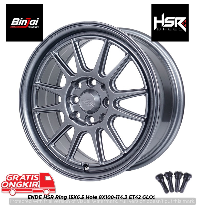 Jual VELG HSR ENDE RING 15X65 H8X100/114,3 COCOK DI MOBIL AVANZA BRIO SIGRA | Shopee Indonesia