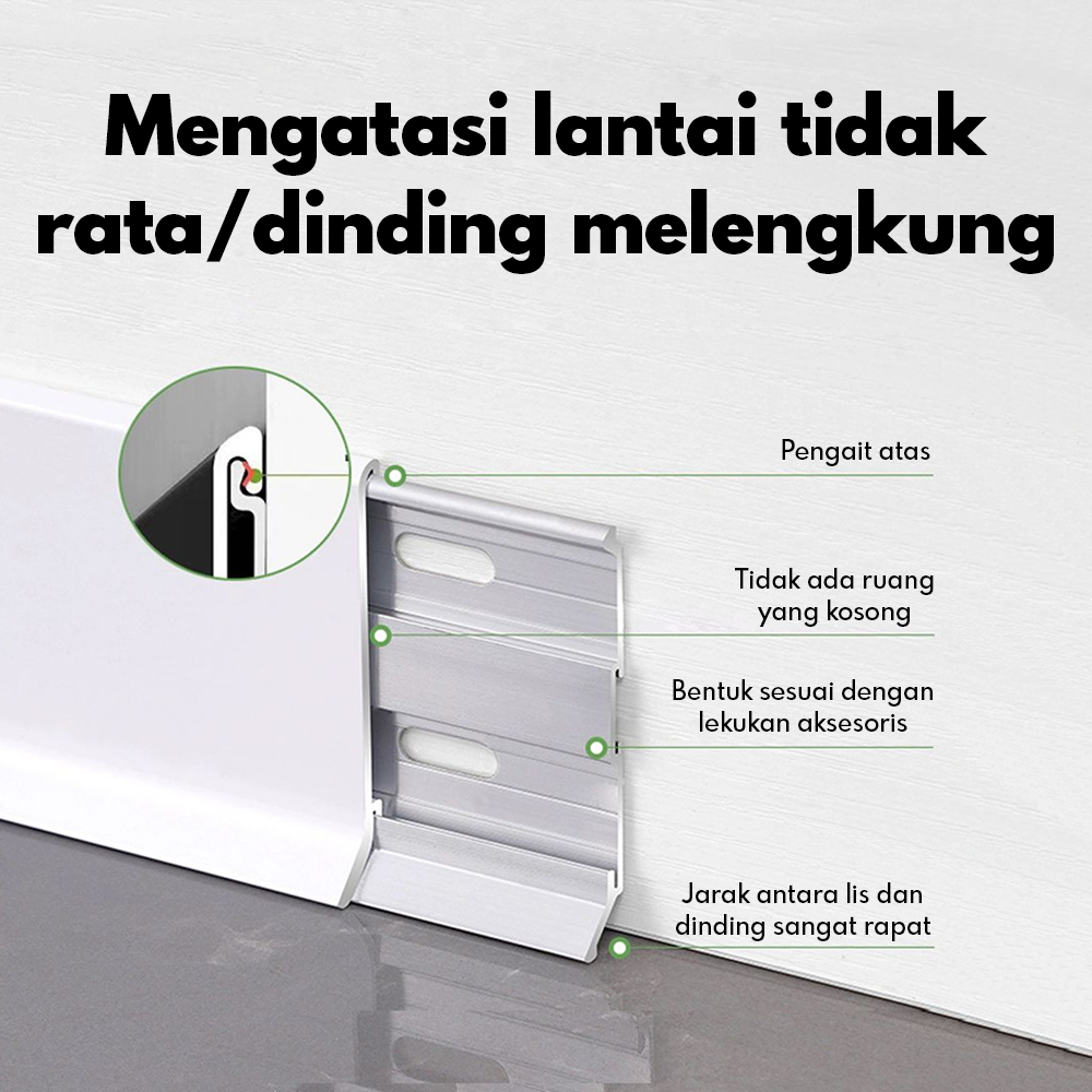 Jual ALUMUNIUM FLOOR PLINT, SKIRTING ALUMUNIUM, ALUMUNIUM LIS PLINT ...