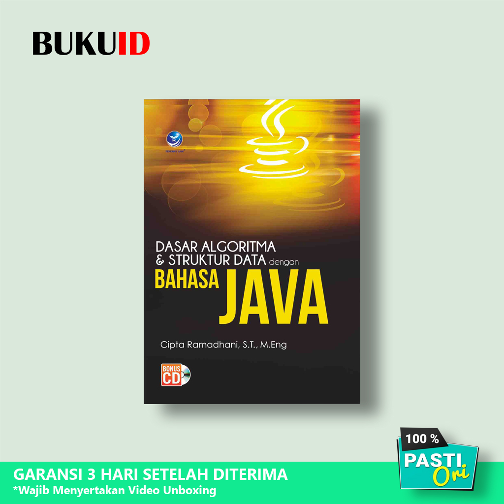 Jual Buku Dasar Algoritma dan Struktur Data dengan Bahasa Java+cd - Original | Shopee Indonesia