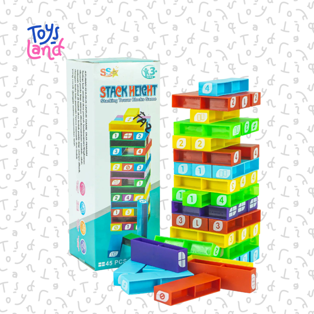 Jual TL 443 Mini Stacko Stacking Tower Blocks / Stacko Balok Stack ...