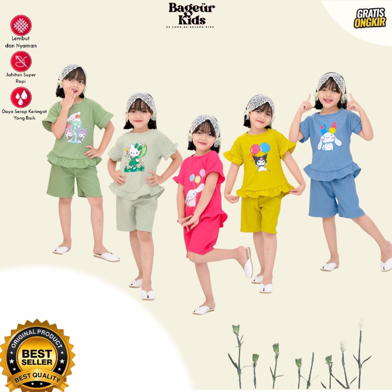 Jual Pakaian Setelan Anak Perempuan Hornet Polos Katun Warna Biru 1 - 4 ...