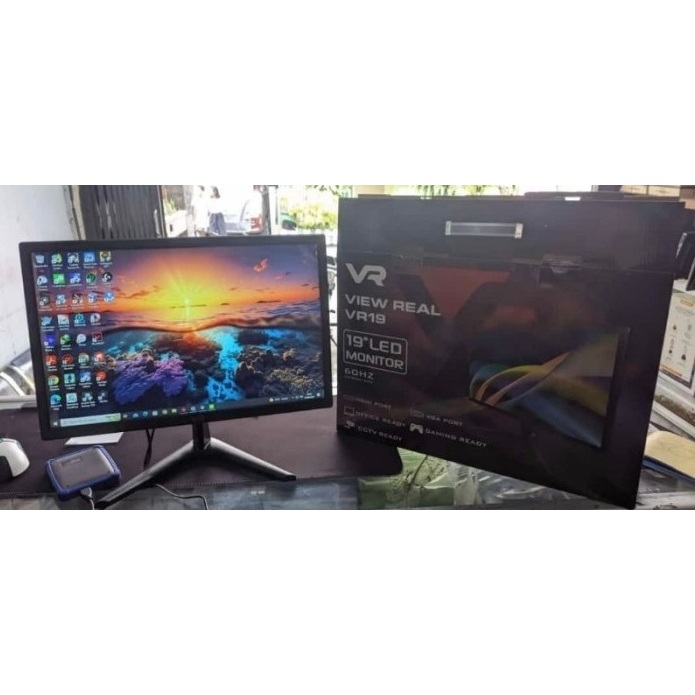 Jual LED Monitor VR 19 inch View Real VR19 HDMI VGA | Shopee Indonesia