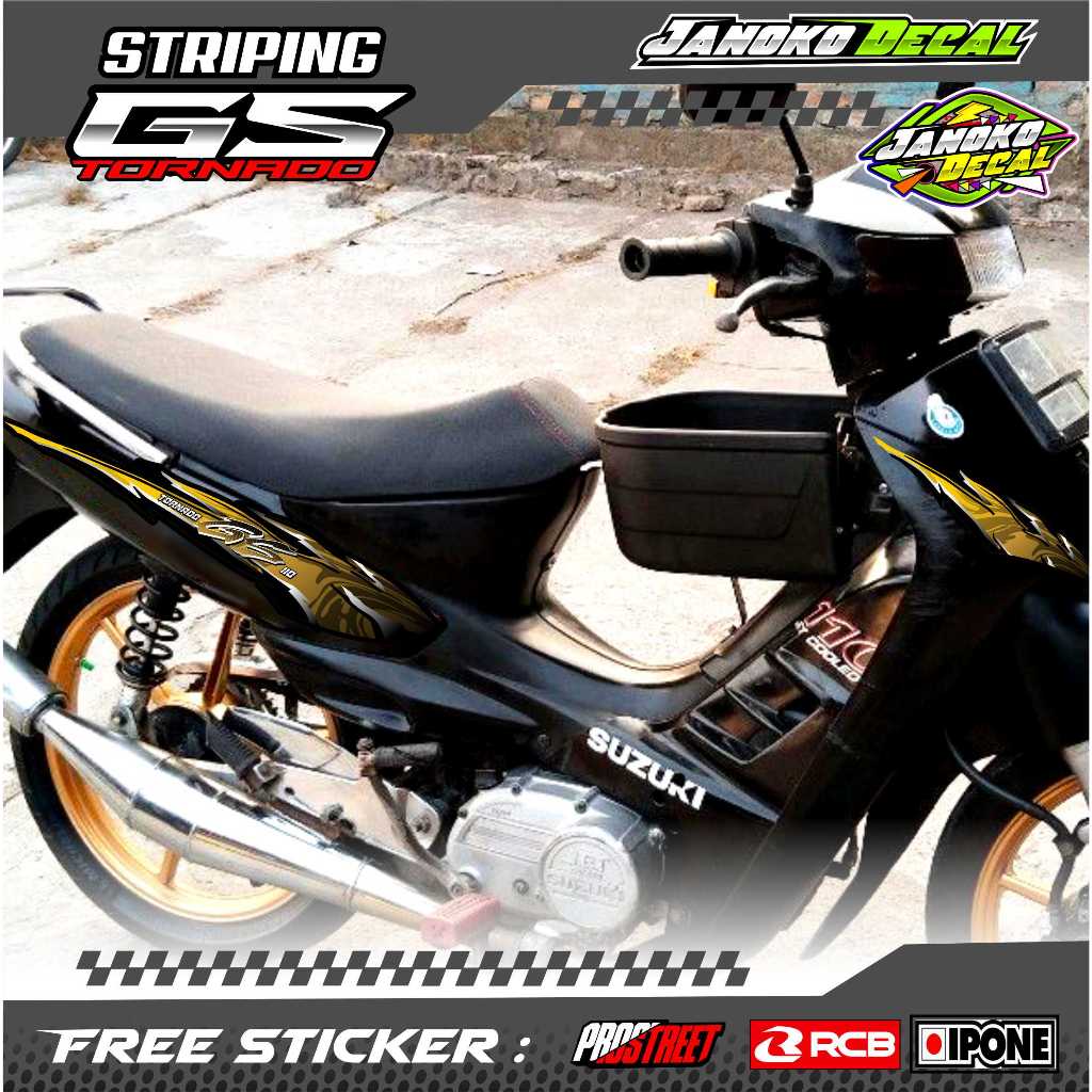 Jual STRIPING VARIASI SUZUKI TORNADO GS / STICKER LIST MOTOR TORNADO GS ...