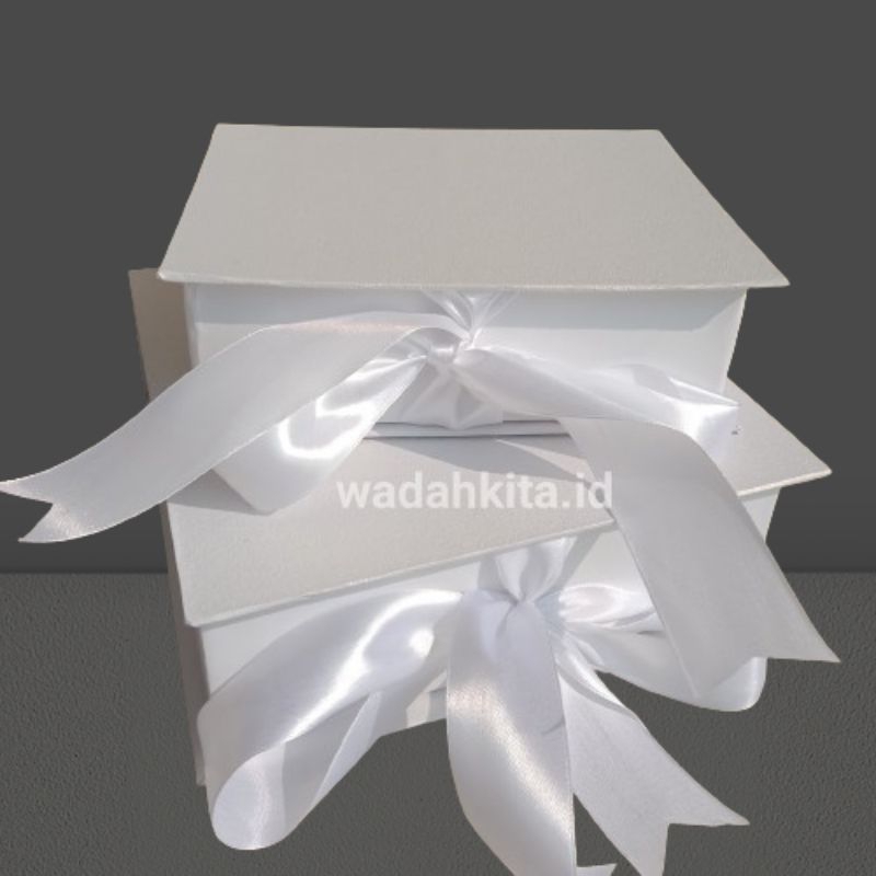 Jual Kotak Kado Putih / Hampers Gift Box / Hardbox 25 X 20 X 7 Cm ...