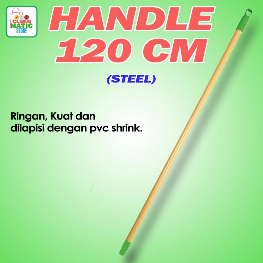 Jual Clean Matic - Steel Handle 120 cm (Tongkat Alat Pel) | Shopee ...