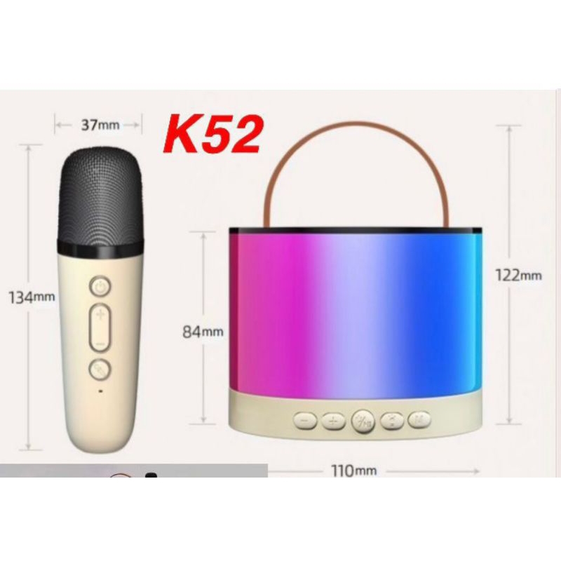 Jual MM - speaker bluetooth k52 mic 1 / mic for home, smartphone,and ...