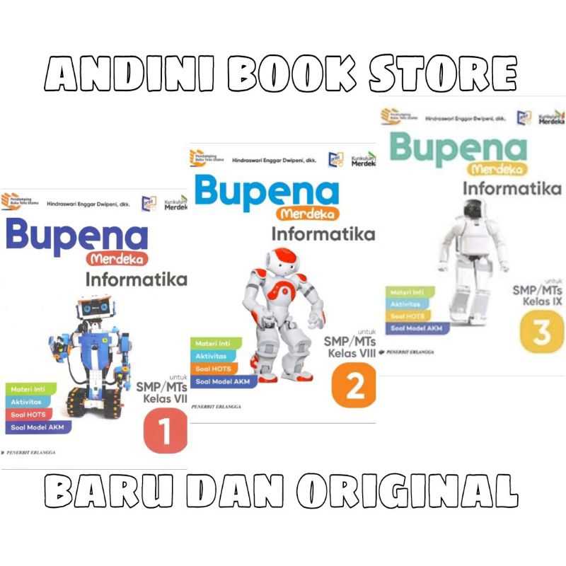 Jual BUKU BUPENA MERDEKA INFORMATIKA KELAS 7 8 9 SMP/MTs KURIKULUM MERDEKA | Shopee Indonesia