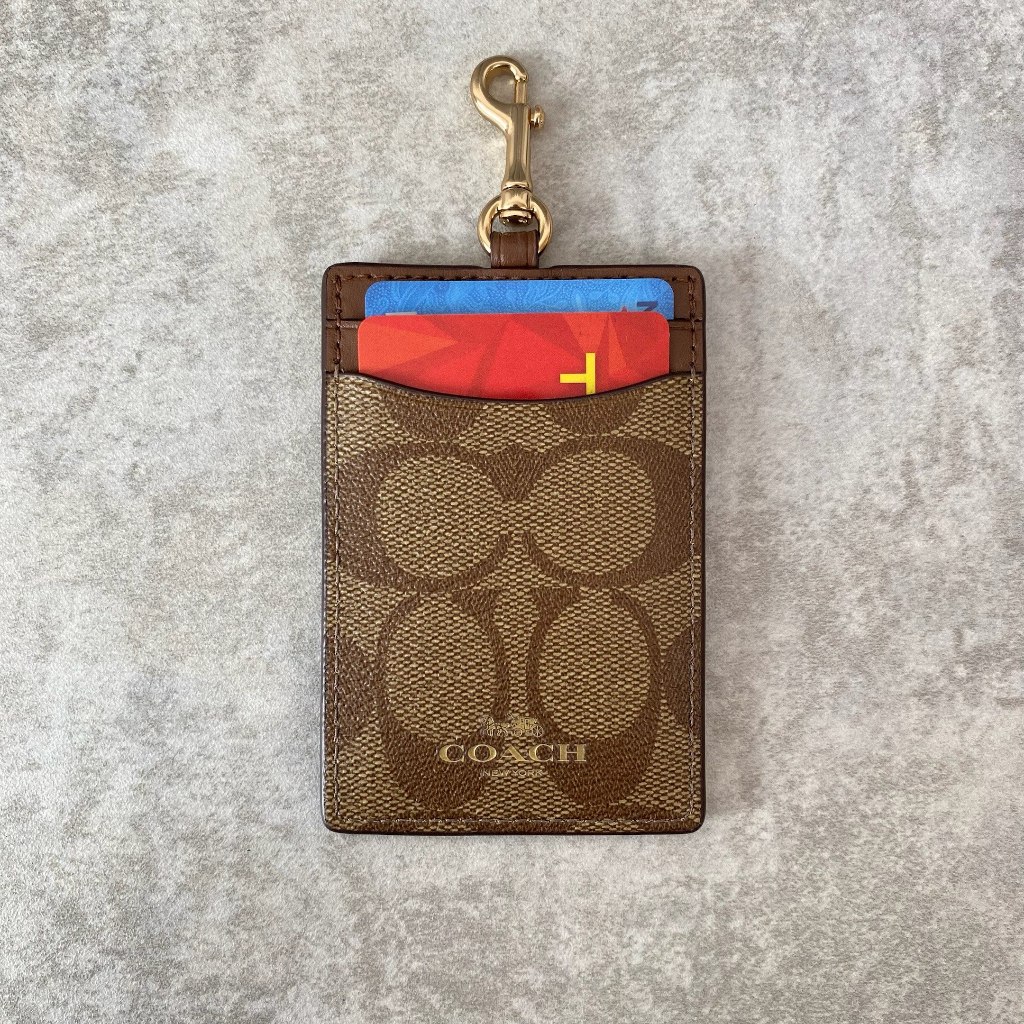 Jual Coach Id Lanyard In Signature Canvas | Shopee Indonesia