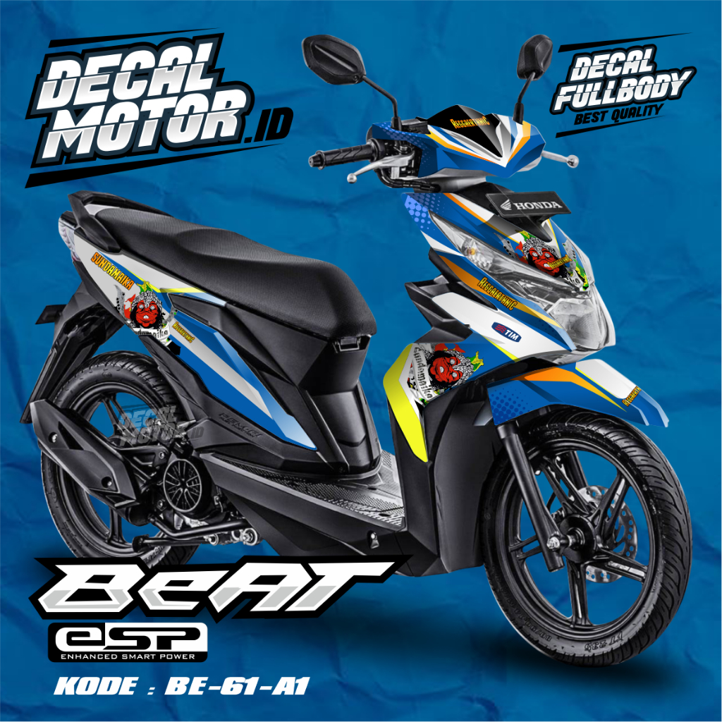 Jual Stiker Decal Beat ESP Fullbody Motor Motif Barong Bali Series ...