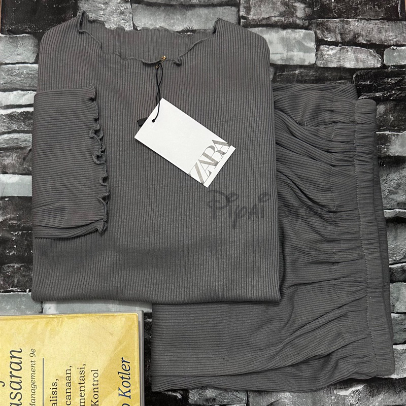 Jual SET KNIT RIB PREMIUM/SETELAN WANITA KNIT/SETCEL WANITA/Loren one ...
