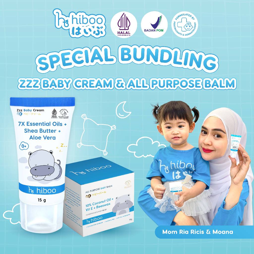 Jual hiboo Special Bundling All Purpose Baby Balm 15g & Zzz Deep Sleep ...