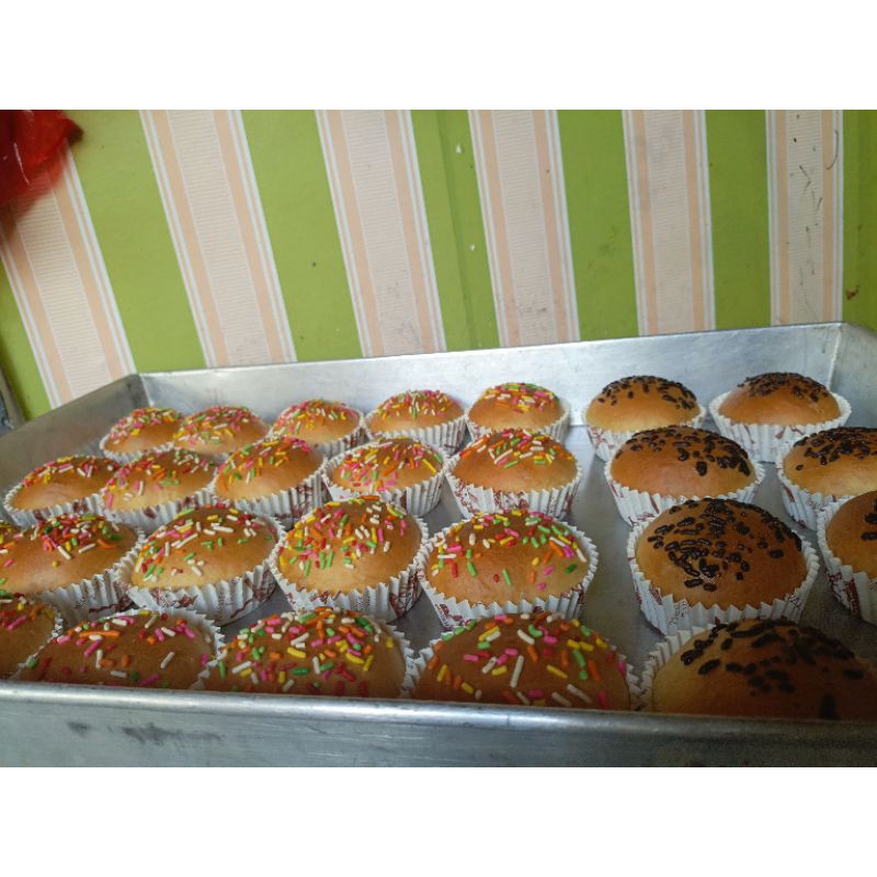 Jual roti untuk snack box varian rasa coklat, strowbery, blubery ...