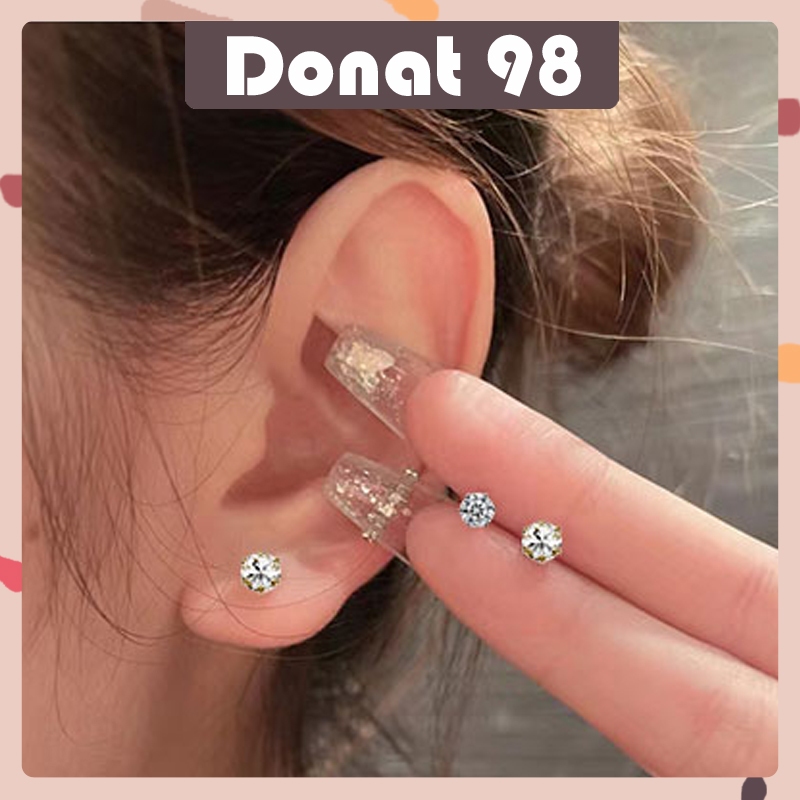 Jual Donat - Anting Permata Kristal Model Tindik Set Anting Tusuk ...