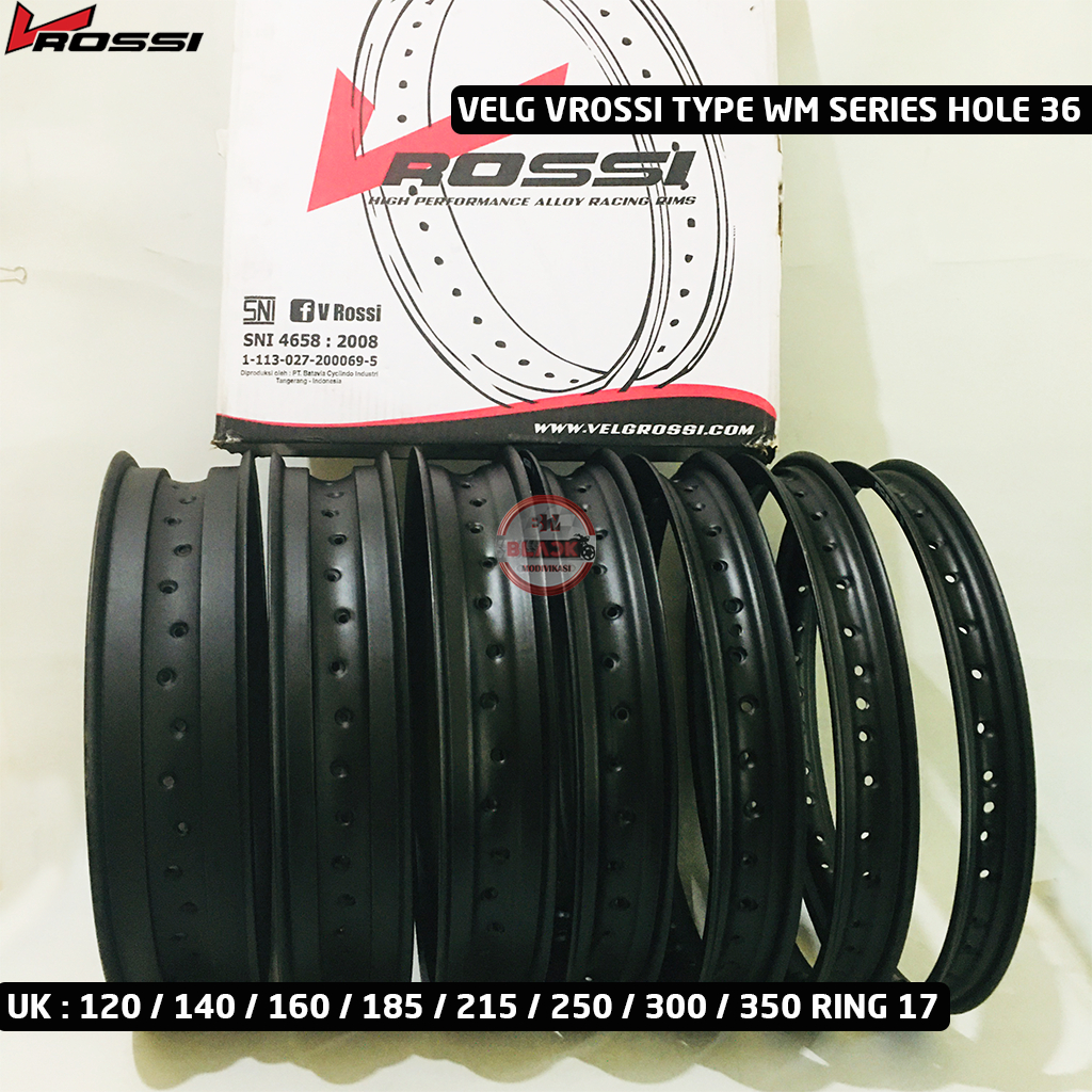 Jual Velg Rossi TYPE WM UK 120 / 140 / 160 / 185 / 215 / 250 / 300 ...