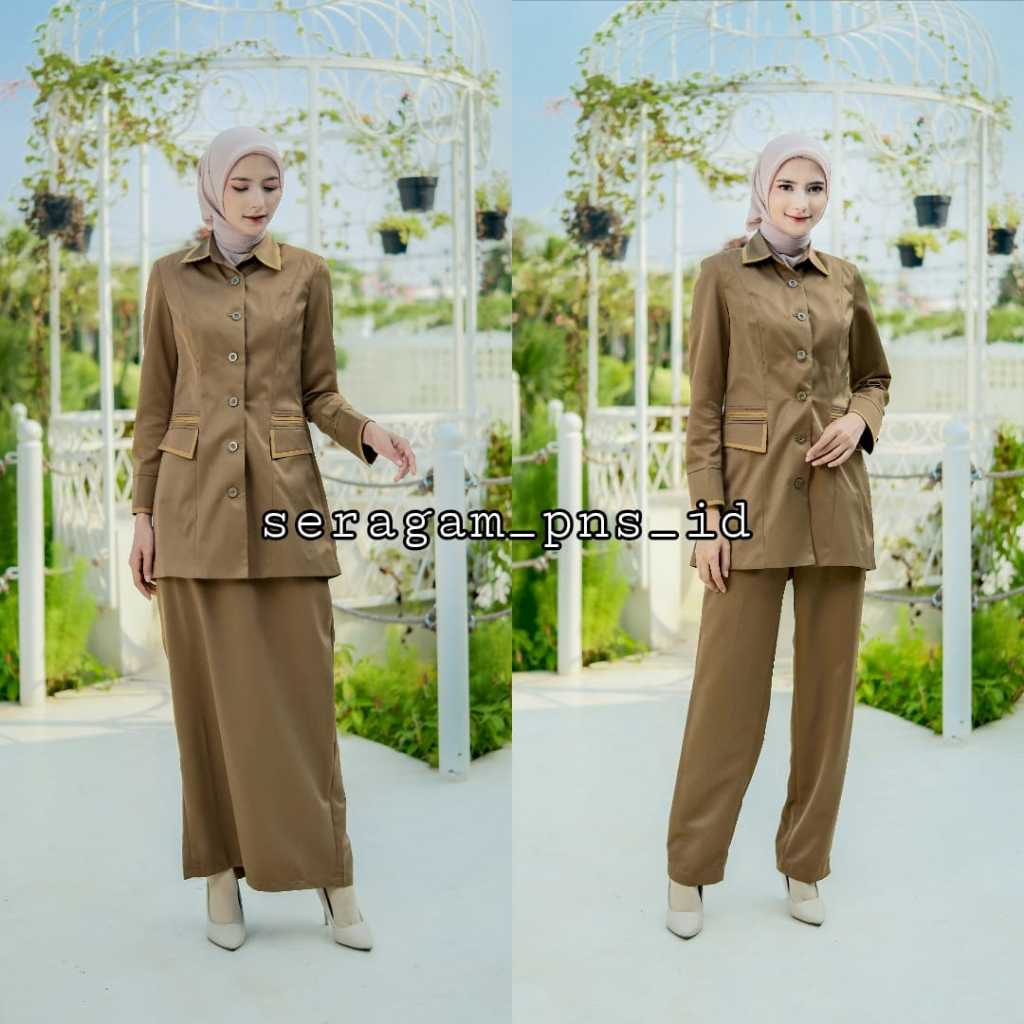 Jual Blazer Wanita / Baju PDH PNS Wanita / Seragam Pemda Wanita / Baju ...