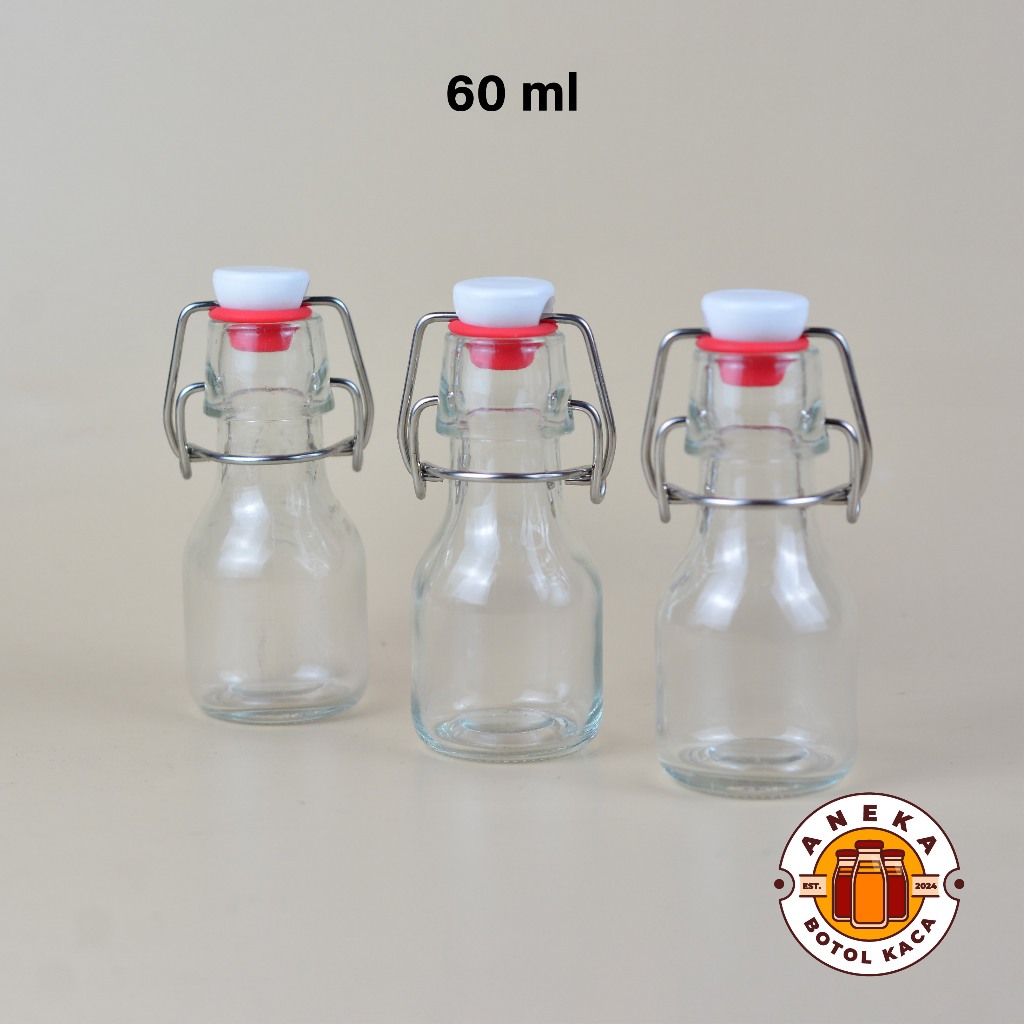 Jual Botol Kaca 60ml Botol Penyimpanan Serbaguna Dengan Tutup Kedap ...