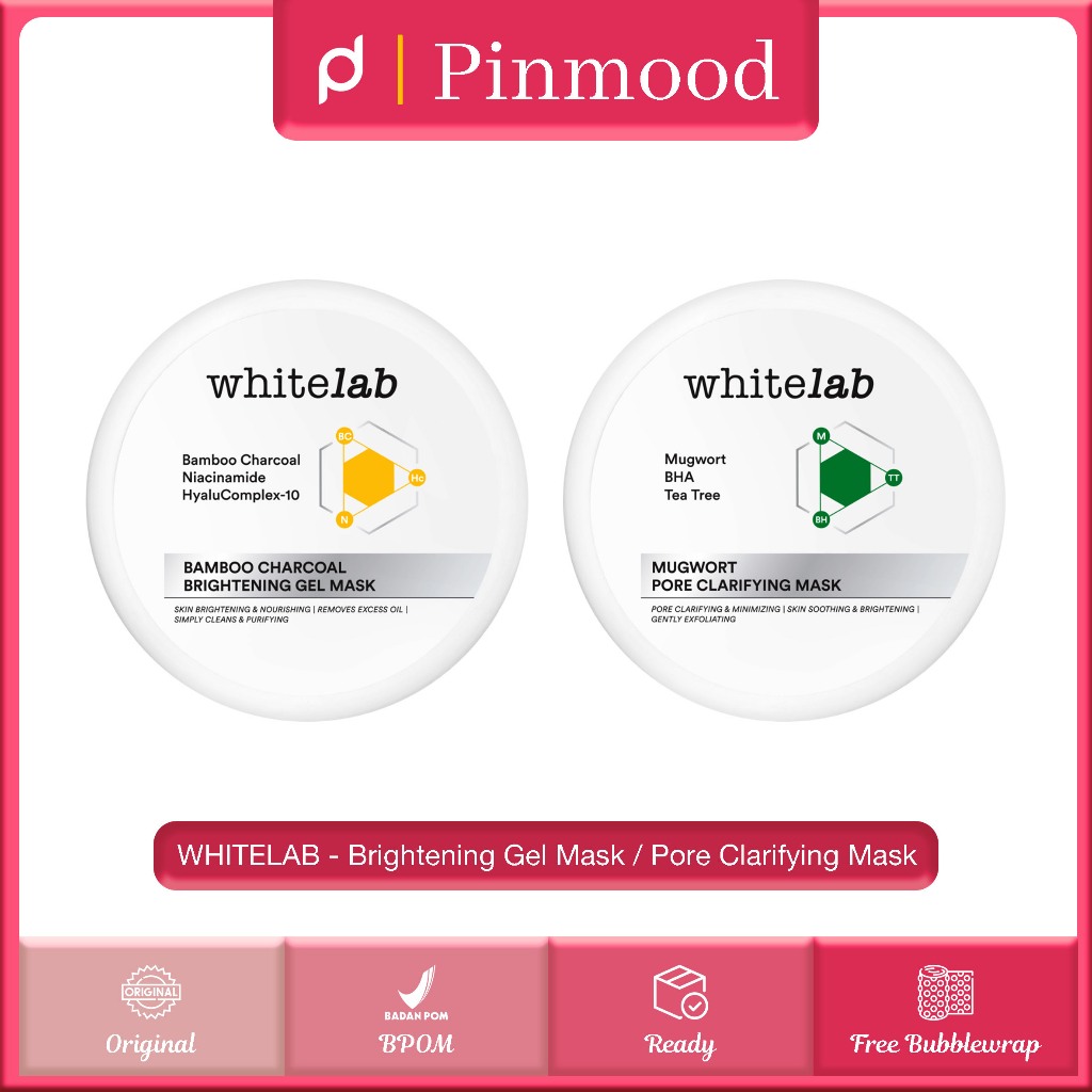 Jual WHITELAB - MASKER WAJAH ( 60 g ) - Mugwort Pore Clarifying Mask ...