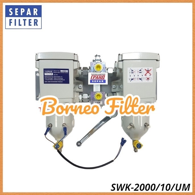 Jual SWK-2000/10/UM Separ Fuel Filter Water Separator Assy Duplex Metal ...