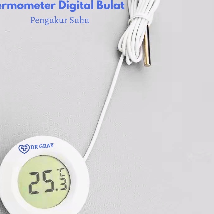 Jual KI3 Termometer Kulkas Digital Bulat LCD Display Pengukur Suhu Ruangan Thermometer Freezer ...