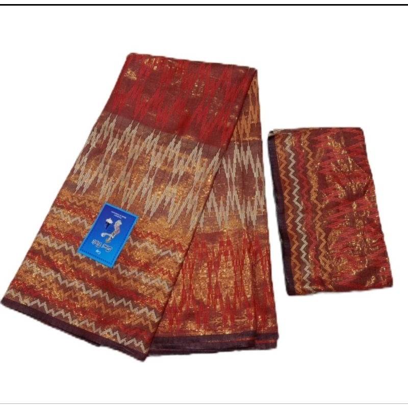 Jual kain tenun songket + selendang motif rang rang | Shopee Indonesia