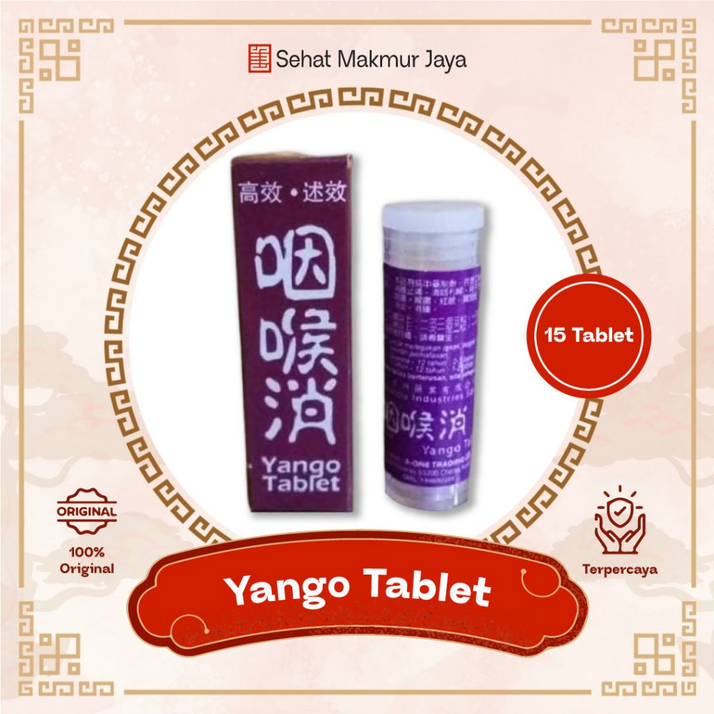 Jual Yango Tablet Ori Isi 15 Tablet - Obat Radang Tenggorokan | Shopee ...