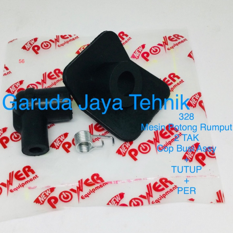 Jual Cop busi 328 mesin potong rumput 2tak cop busi komplit tutup dan ...