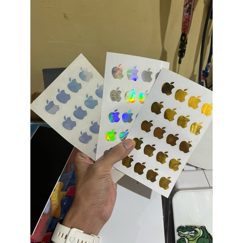 Jual isi 4 STIKER PREMIUM LOGO IPHONE STIKER BELAKANG HP LOGO IPHONE ...