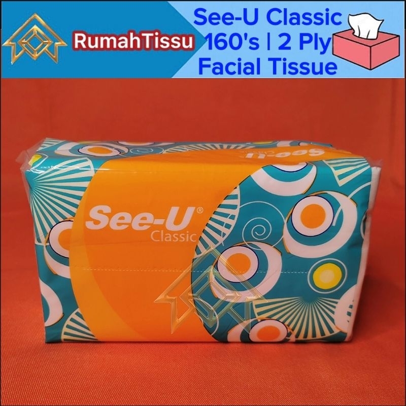 Jual Tisu See-U Classic Facial Tissue 160 Sheets 2 Ply Murah | Shopee ...