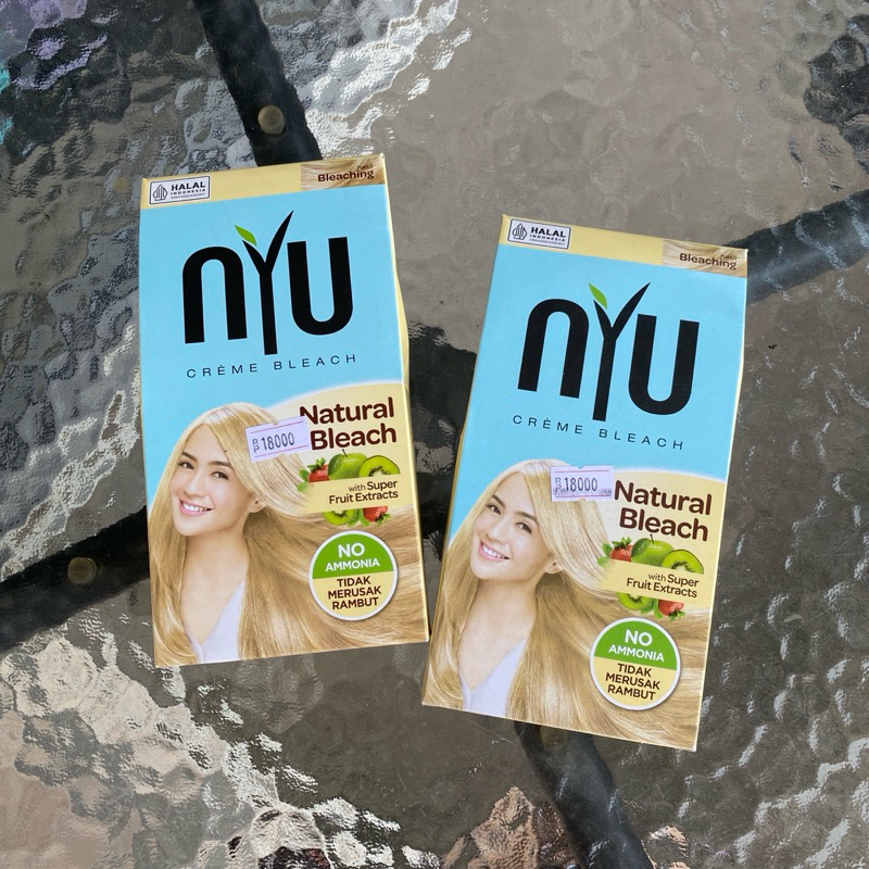 Jual Nyu Cream Bleach Pewarna Rambut Kemasan 30 gram Warna Natural ...