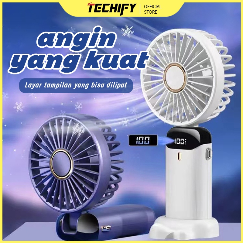 Jual [TECHIFY] Kipas Angin Mini Lipat Portabel USB, Kipas Angin Portabel USB, Kipas Angin dengan ...