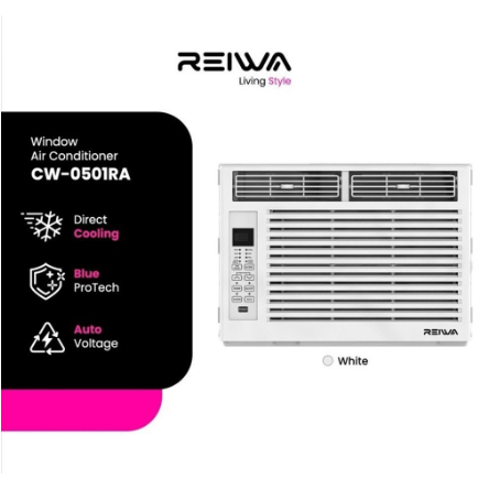 Jual AC Window Reiwa 1/2PK CW 0501RA Low Watt Praktis Tanpa Instalasi ...