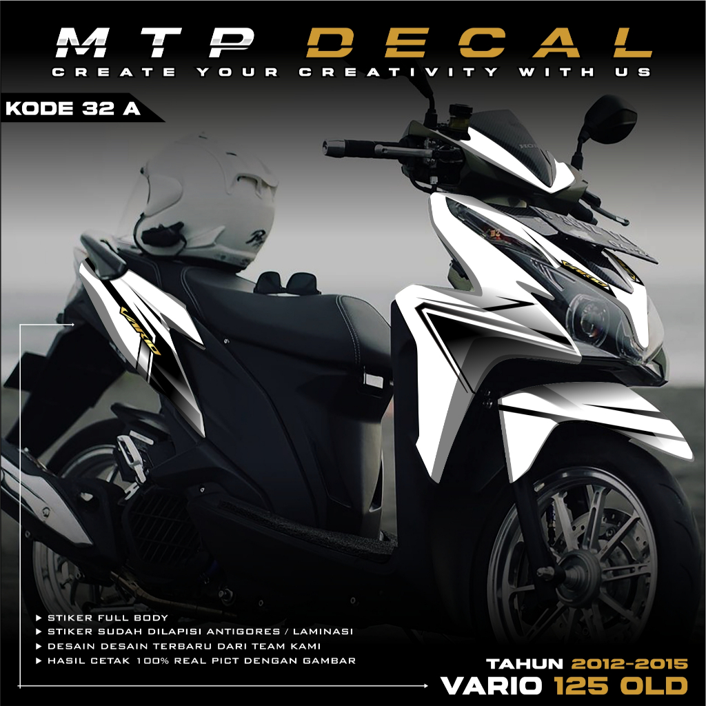 Jual MTP Decal Stiker Honda Vario 125 Old 2011-2014 Decal Full Body ...