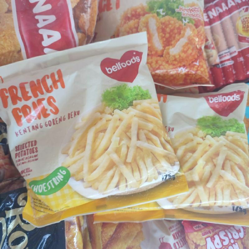 Jual kentang French fries 175gr/kentang Frozen belfood | Shopee Indonesia