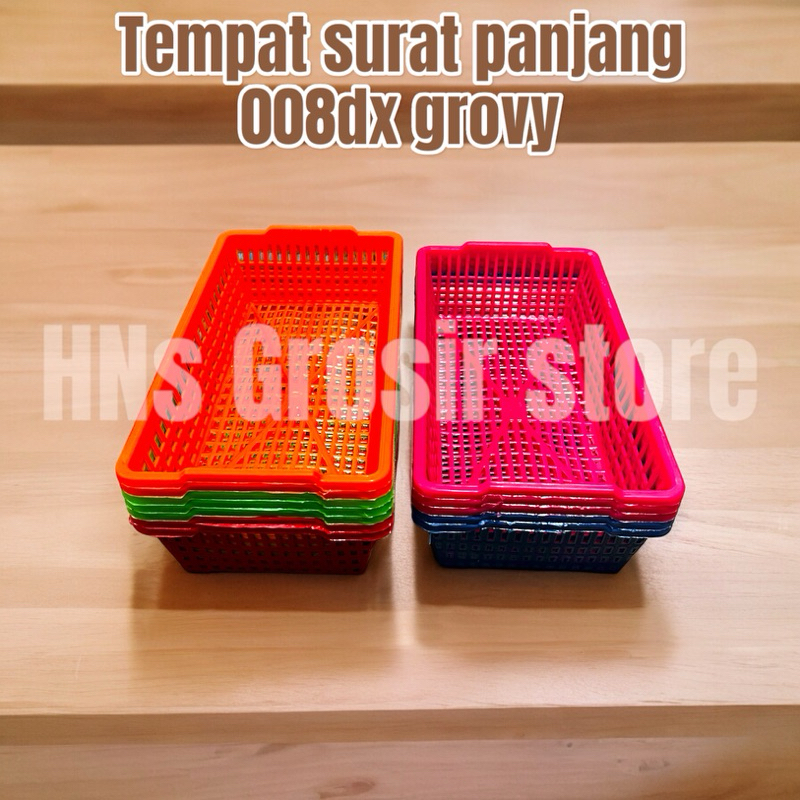 Jual (isi 12bj) Keranjang surat segi panjang kecil serbaguna plastik ...