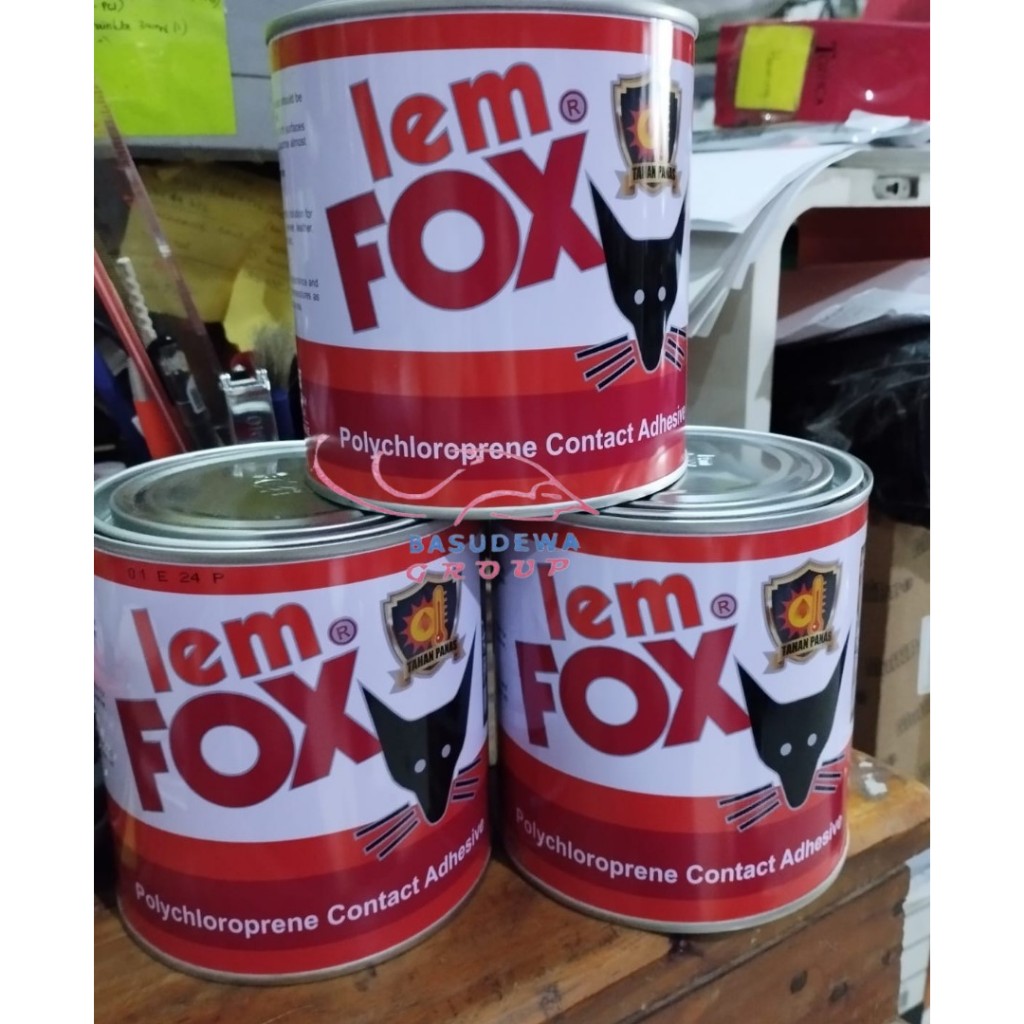 Jual LEM FOX KUNING KALENG MERAH 600GR / LEM KUNING FOX MERAH 600 GRAM ...