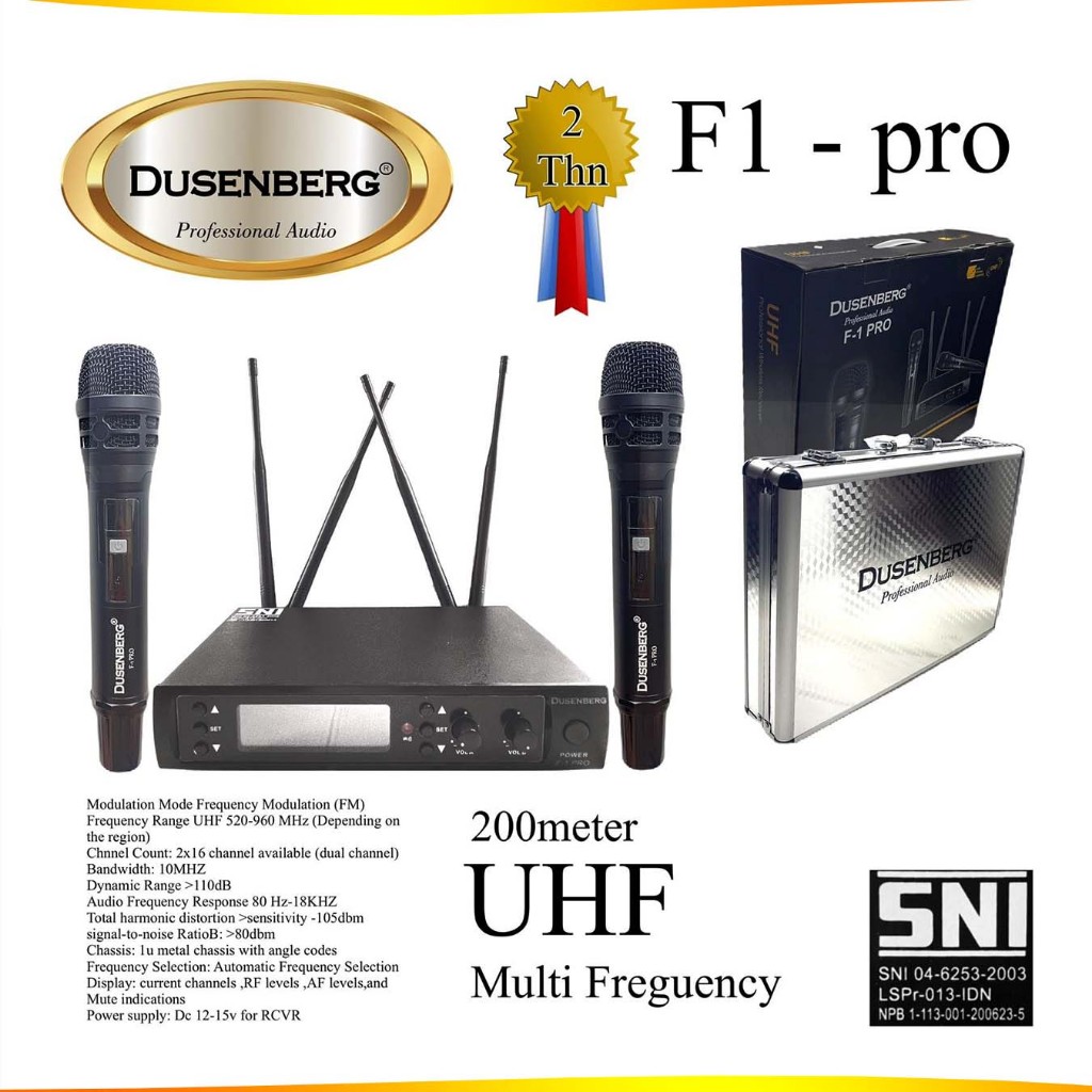 Jual Dusen Berg Mic Wireless F1 PRO | Shopee Indonesia