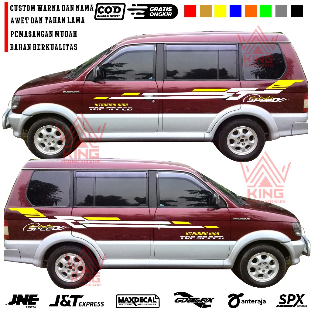 Jual Sticker Mobil Mitsubishi Kuda List Stiker Cutting Mobil Kuda ...