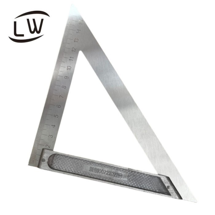 Jual PENGGARIS SIKU BESI TUKANG / TRIANGLE RULER 150MM MURAH | Shopee ...