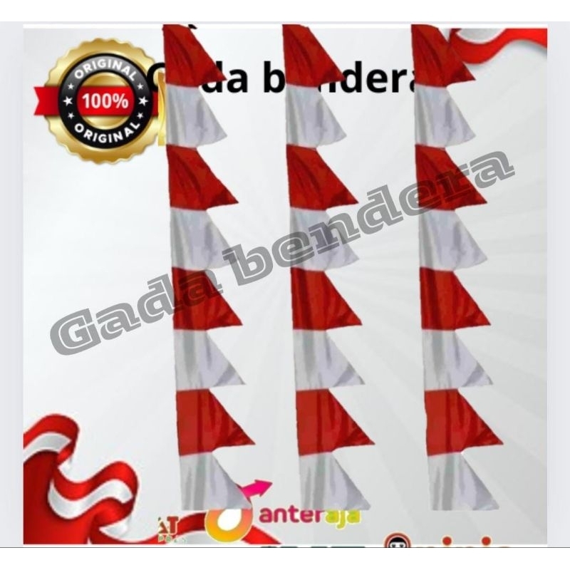 Jual umbulumbul 8kotak/umbul umbul merah putih/umbul umbul polos | Shopee Indonesia