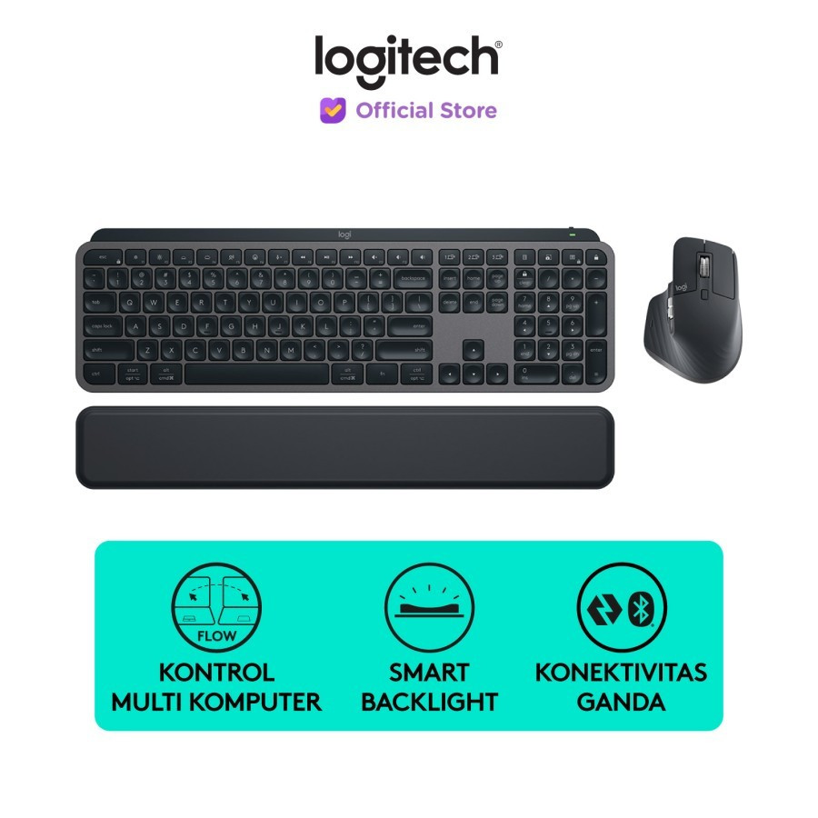 Jual Logitech MX Keys S Combo Keyboard dan Mouse Wireless Bluetooth ...