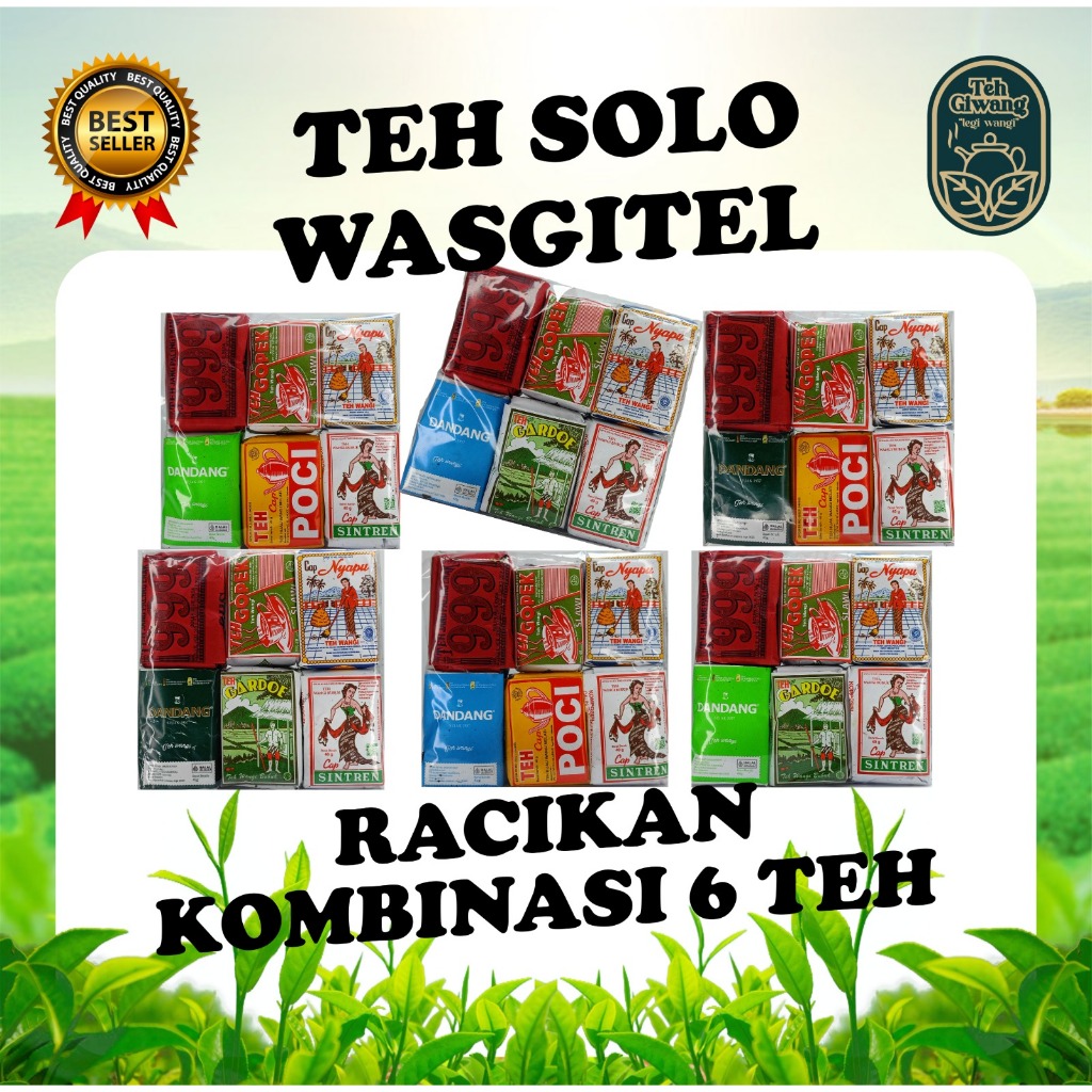 Jual Paket 6 Teh Racikan Khas Solo 240gr Kombinasi Teh Dandang 999 ...