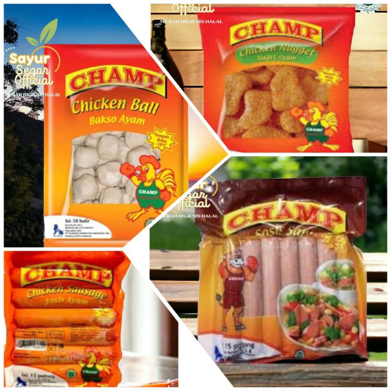 Jual Champ Chicken Nugget/Sosis Ayam/Sosis sapi/Bakso Ayam | Shopee ...