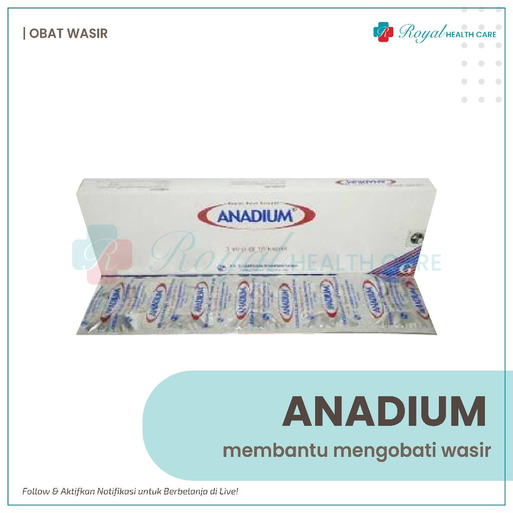 Jual ANADIUM KAPLET Mengurangi Gejala Wasir, Nyeri Kaki dan Bengkak ...